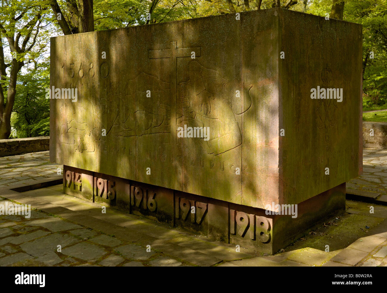 War memorial to fallen german soldiers in first world war, situated on ...