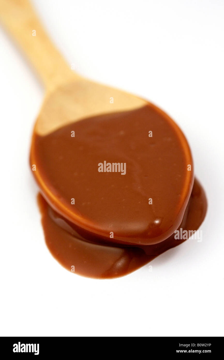 Chocolate and spoon Stock Photo - Alamy
