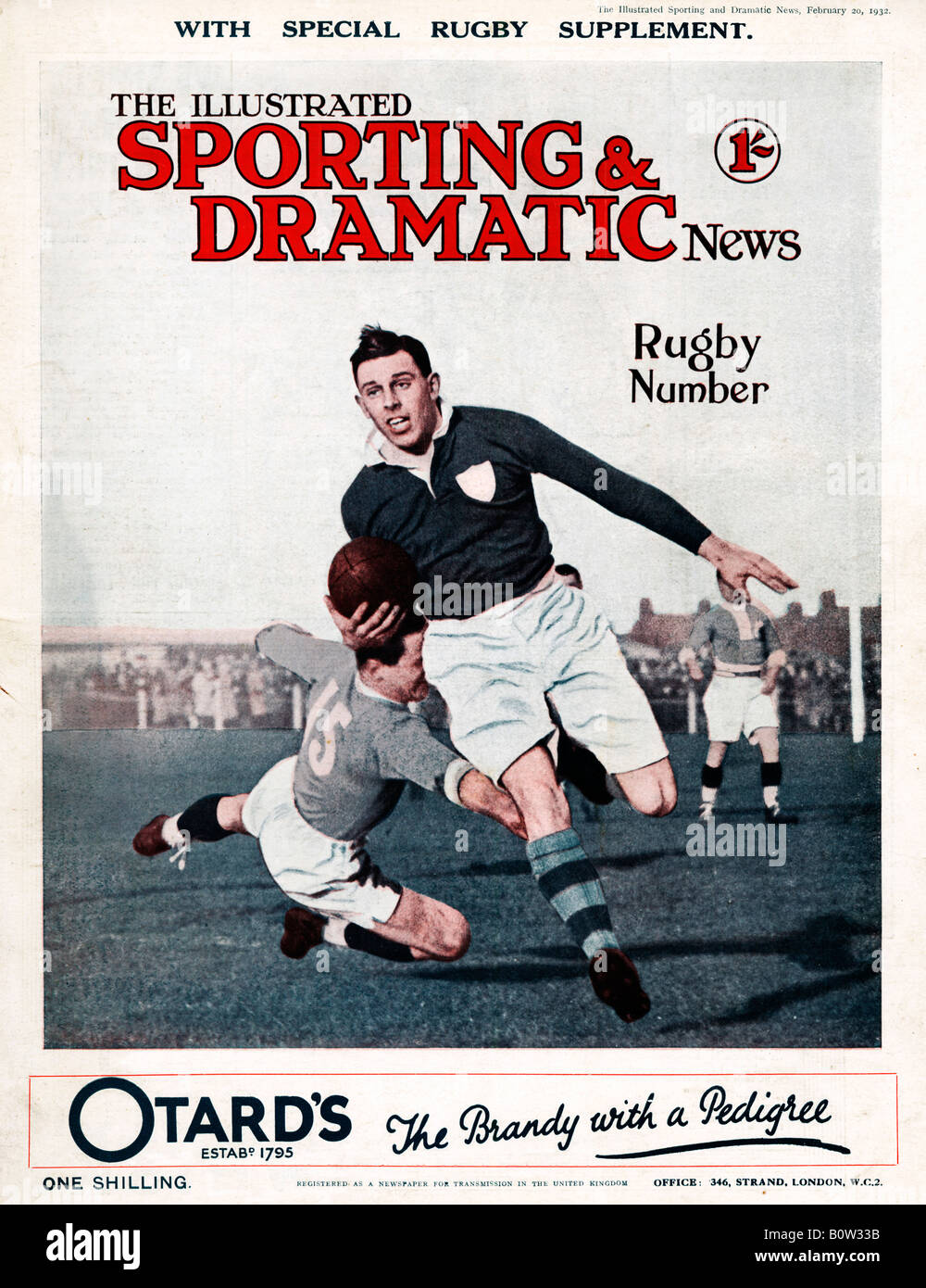 Sporting Dramatic Feb 1932 cover of the illustrated sporting magazine ...