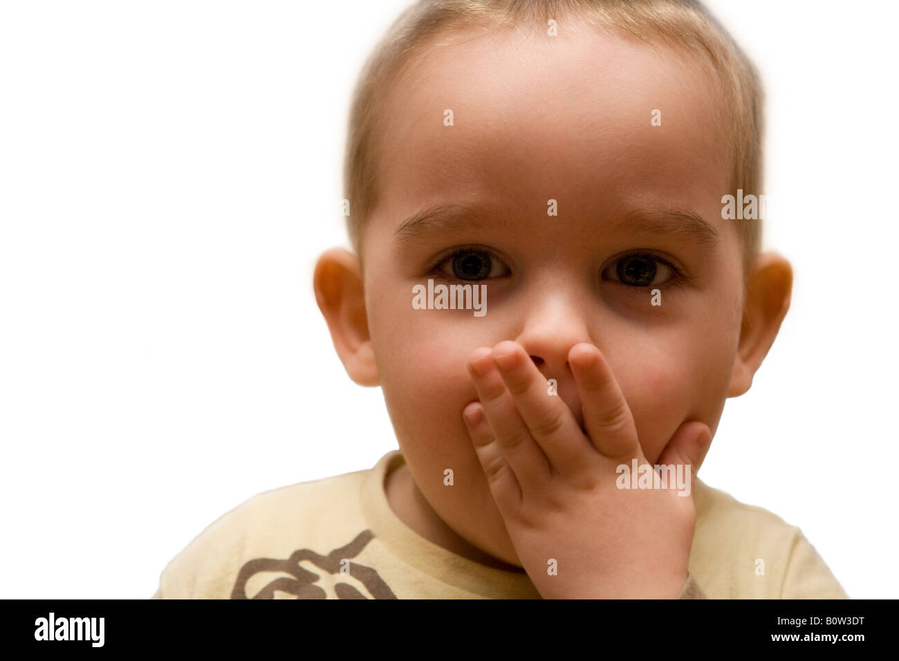 young boy: image off a young toddler boy face looking at the lens with ...