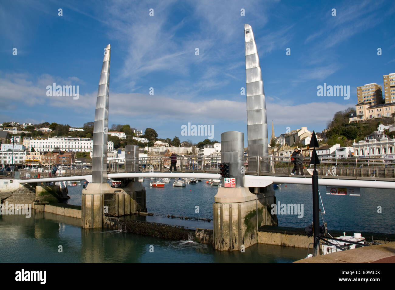 Harbour bridge Torquay Devon England UK Stock Photo - Alamy