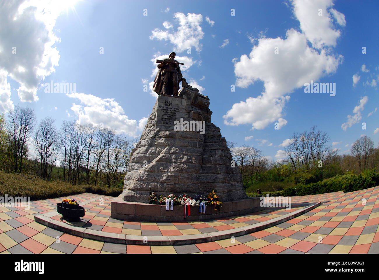 Russian World War Two war memorial at Seelow Heights Germany Stock ...
