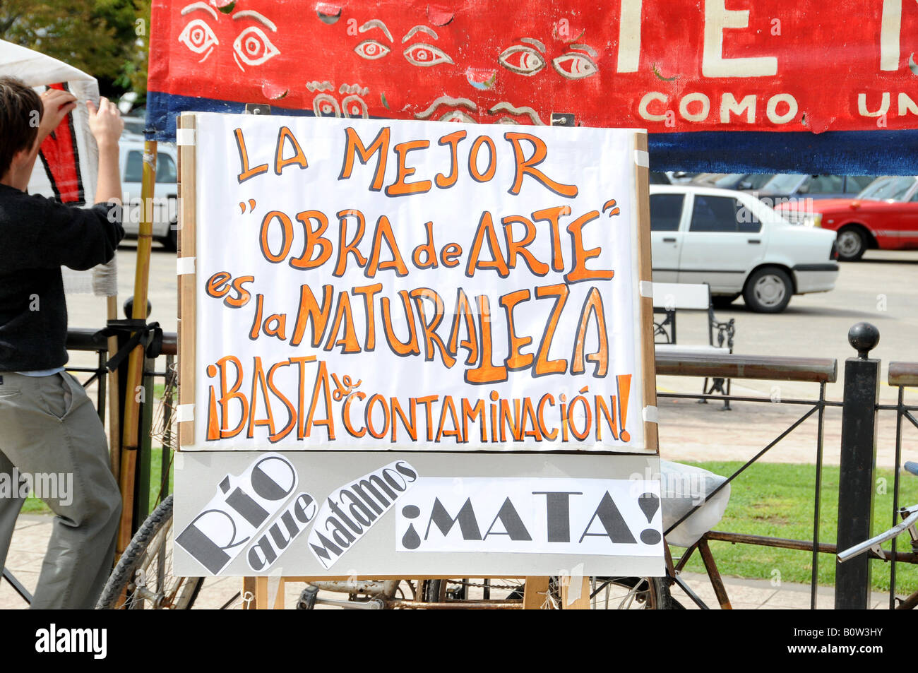 "The best work of art is nature. Stop contamination." Anti-polution ...