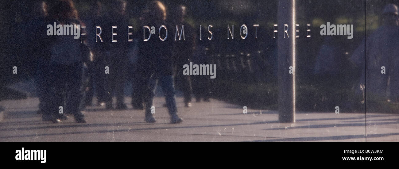 Washington the Freedom Wall of the National WWII Memorial Stock Photo ...