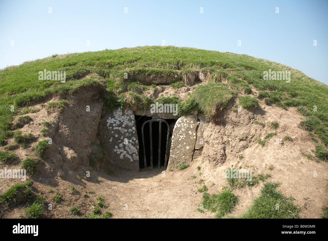 small neolithic passage tomb known as the mound of the hostages on the ...