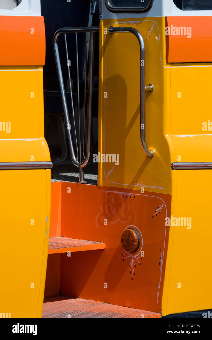 Entry Steps City Bus Valletta Malta Stock Photo - Alamy