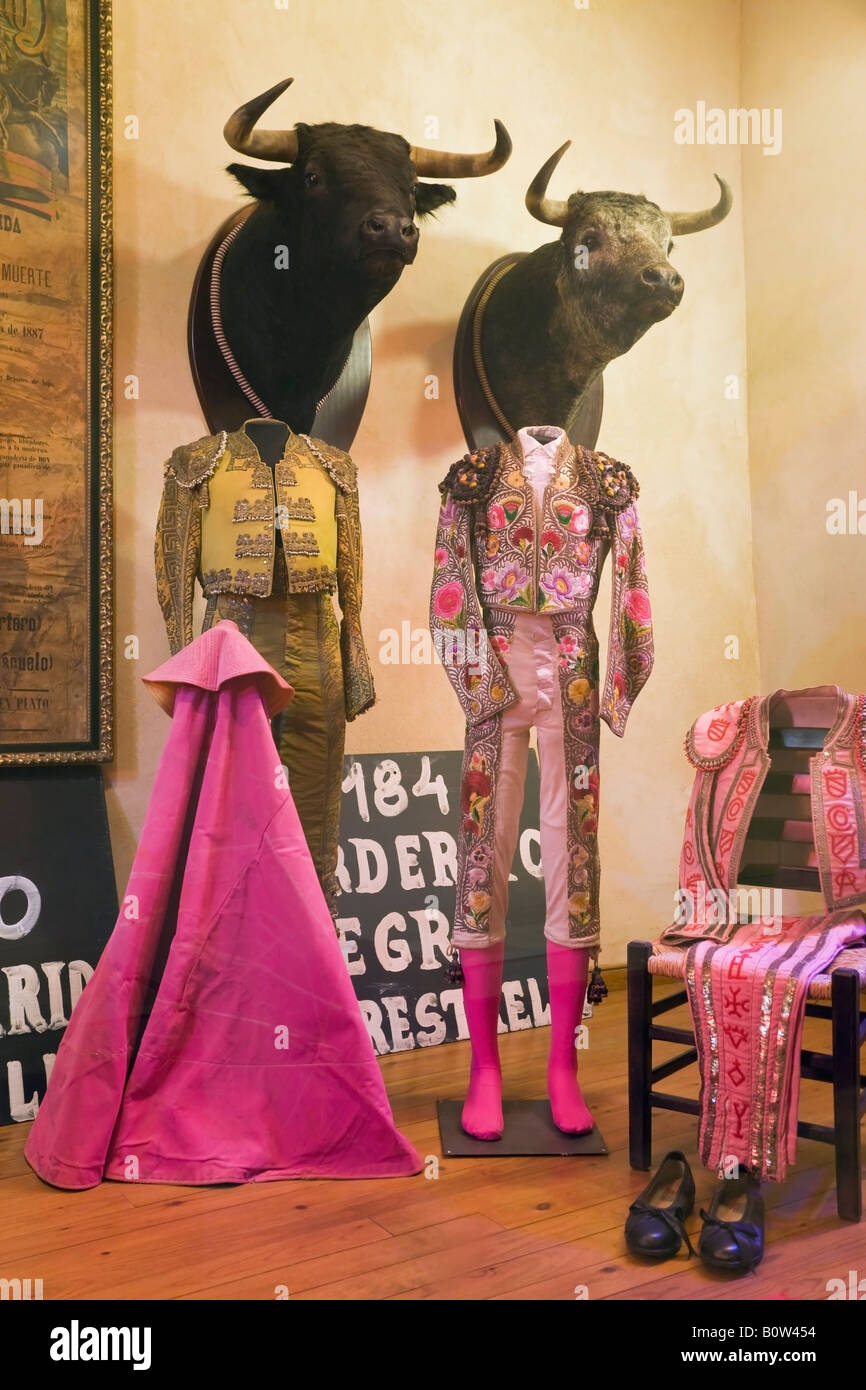 Ronda Malaga Province Spain Clothing and equipment of a bullfighter ...