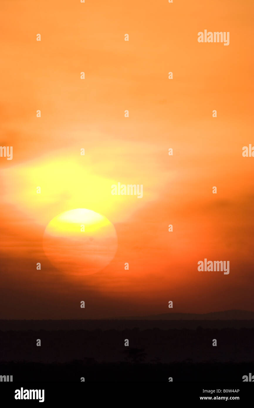 Sunrise over African Plains Stock Photo - Alamy