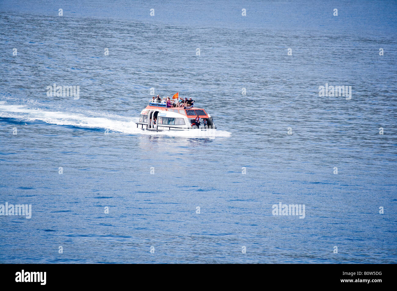 Cunard QE2 ships tender Stock Photo - Alamy