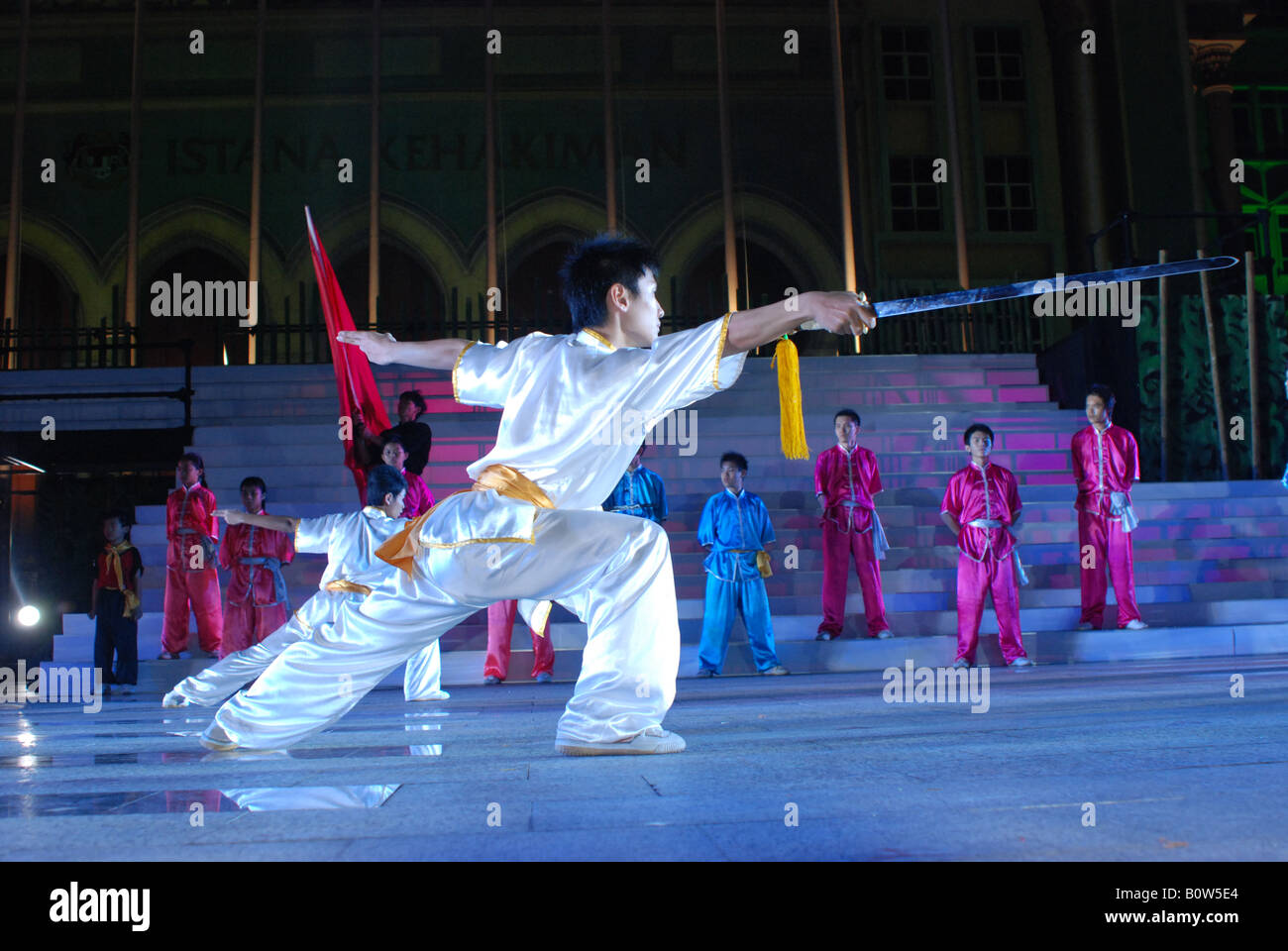 Kungfu martial art performance during Colours Of Malaysia celebration ...