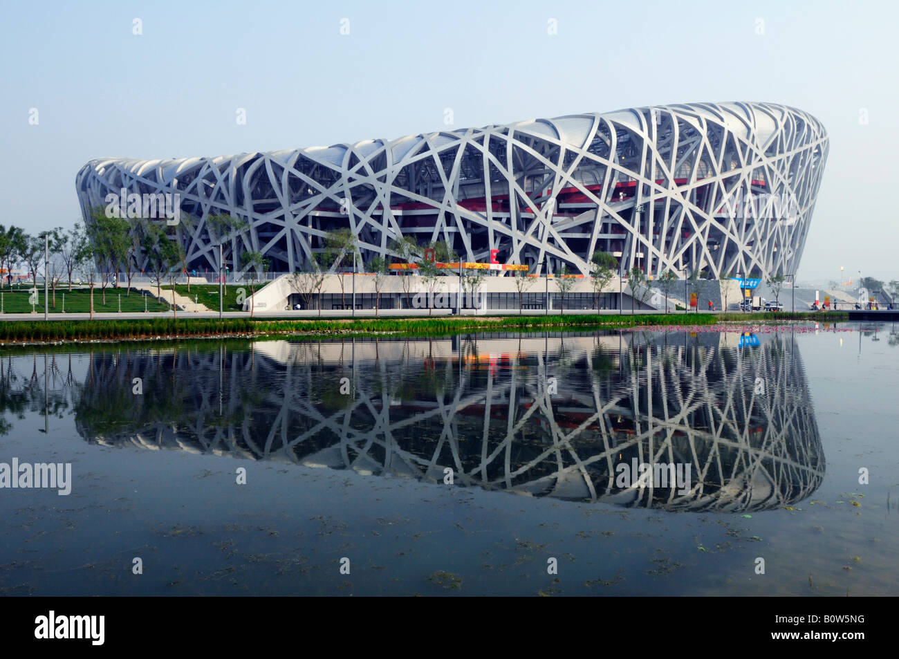 Beijing Olympic China National Stadium The Birds Nest Stock Photo - Alamy