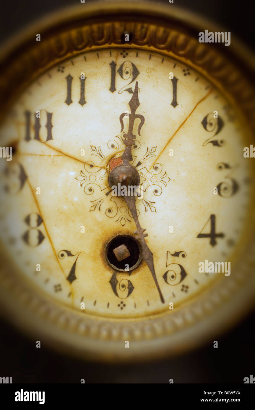 Antique clock face Stock Photo - Alamy