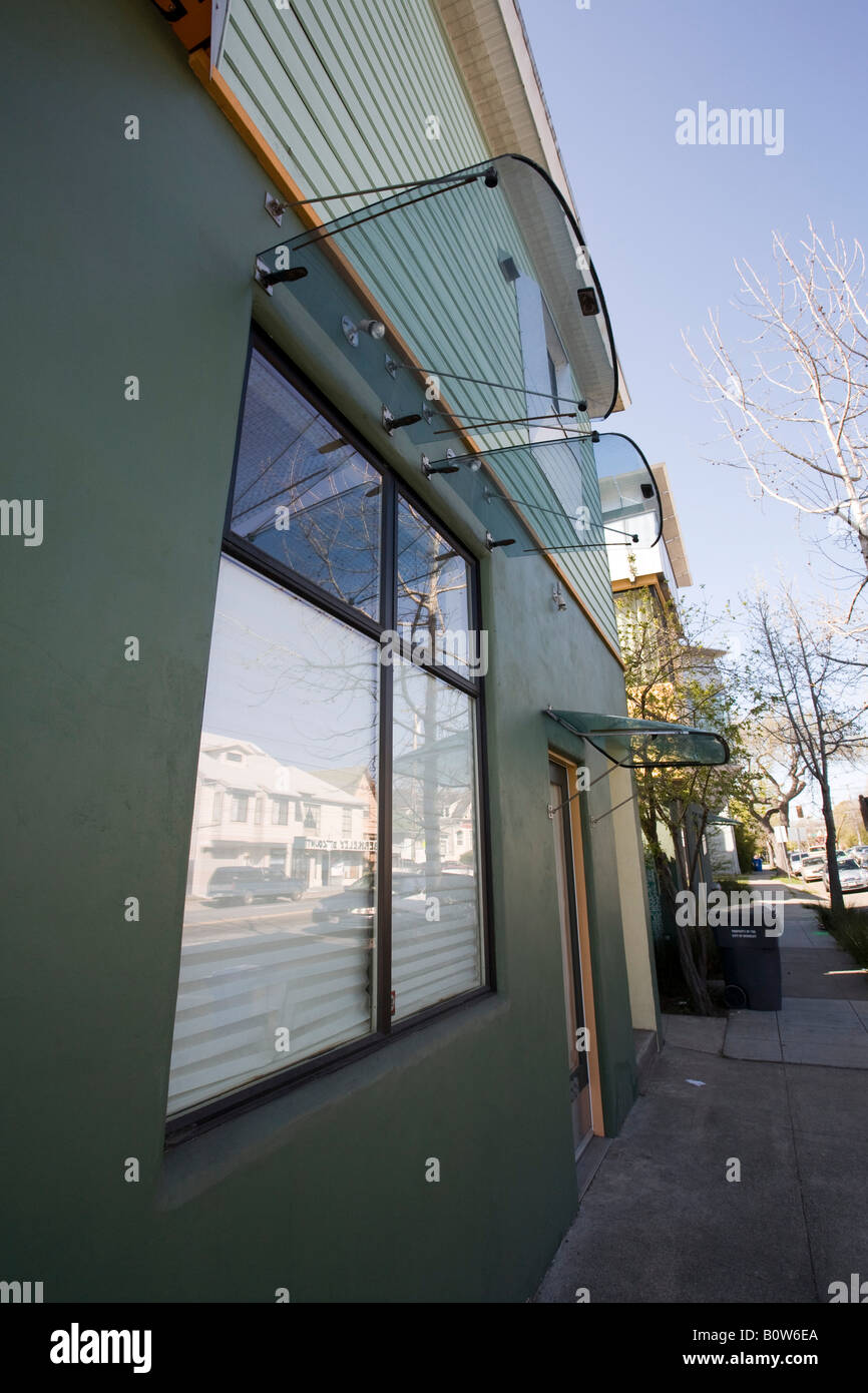 Reused car windshields serve as awnings for this green architectural ...