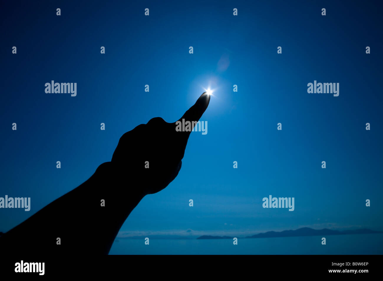 Finger Pointing Silhouette High Resolution Stock Photography and Images ...