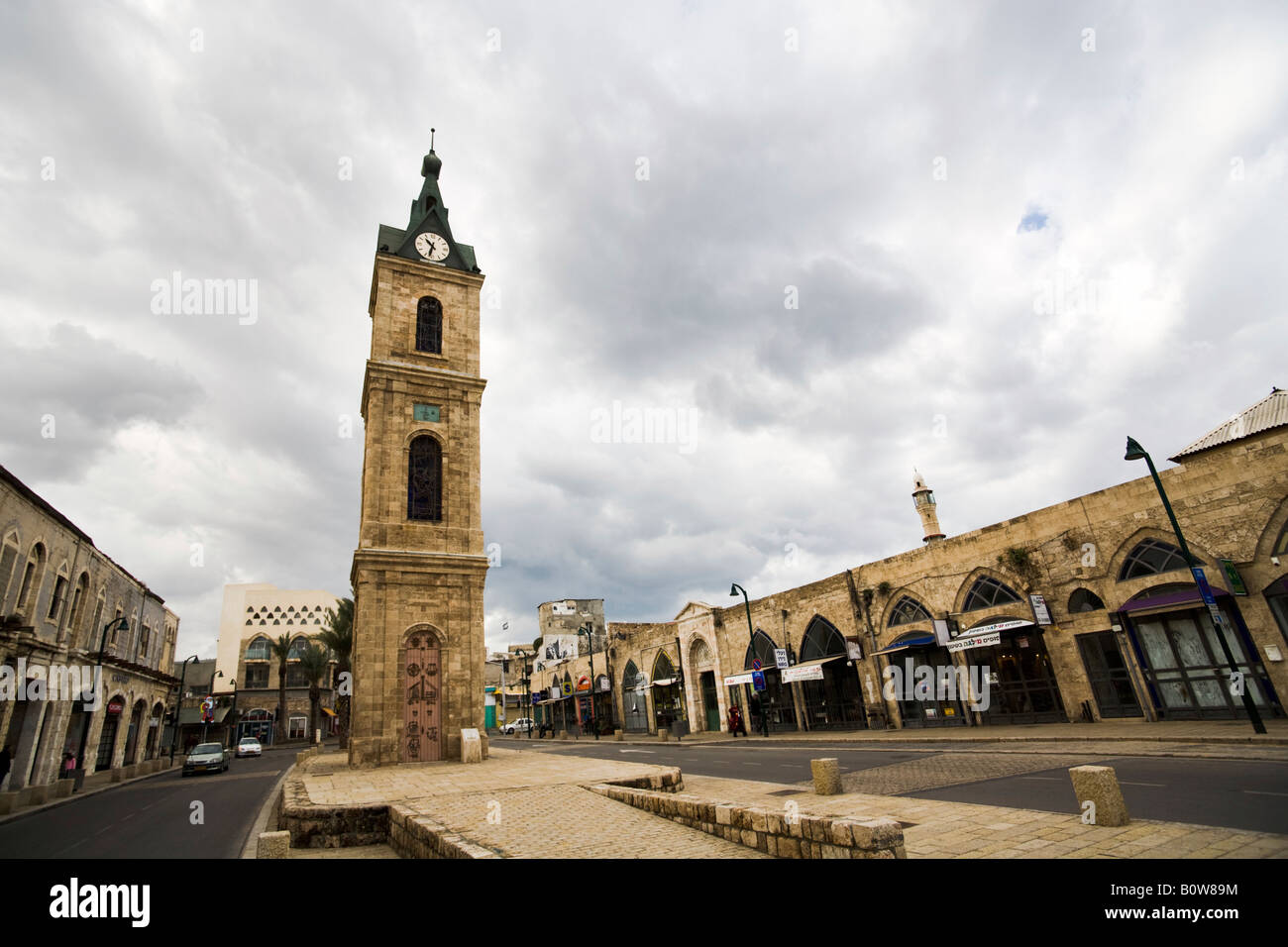 Clock tower, Clock Square, Jaffa, Tel Aviv, Israel, Middle East Stock ...