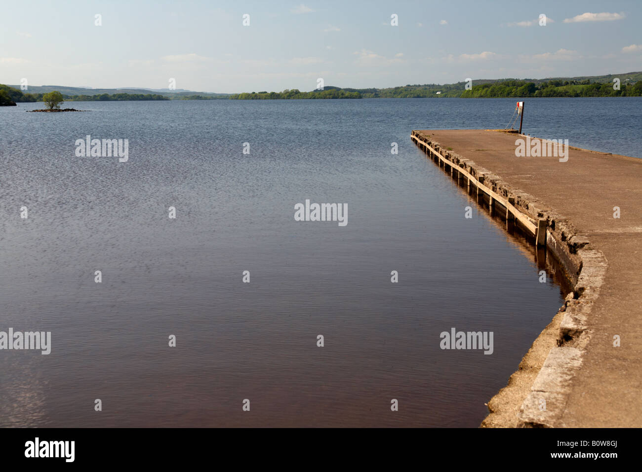 The shores of lough macnean upper with pier slipway county leitrim ...