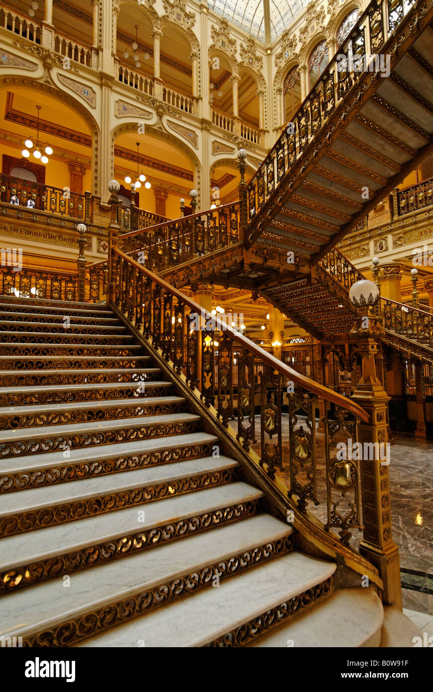 Historic main post office of Mexico City, Mexico, North America Stock ...