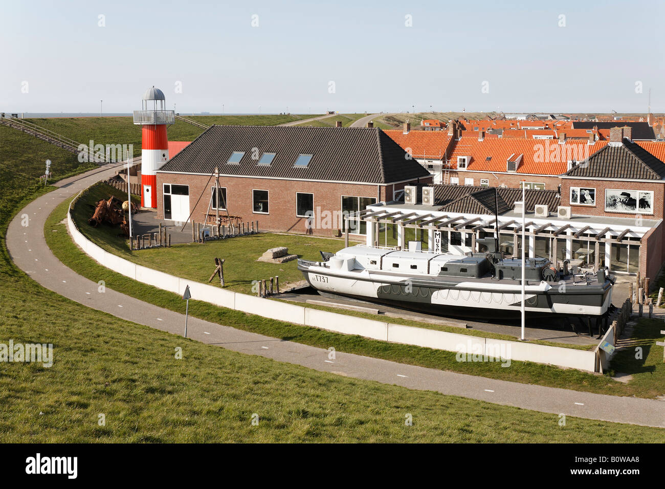 Polderhuis, dyke - and war museum, Westkapelle, Walcheren, Zeeland ...