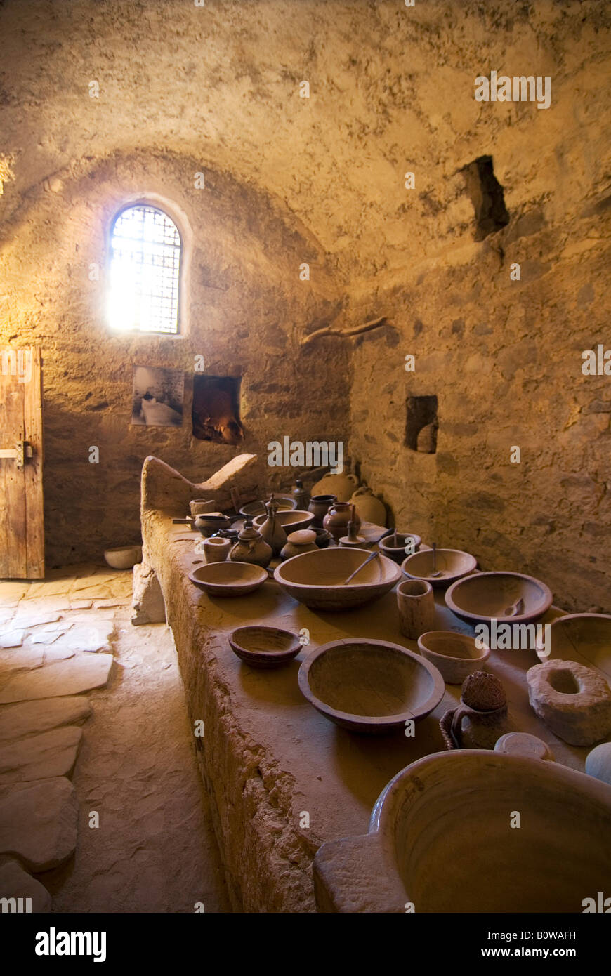 Dining hall in monastery hi-res stock photography and images - Alamy