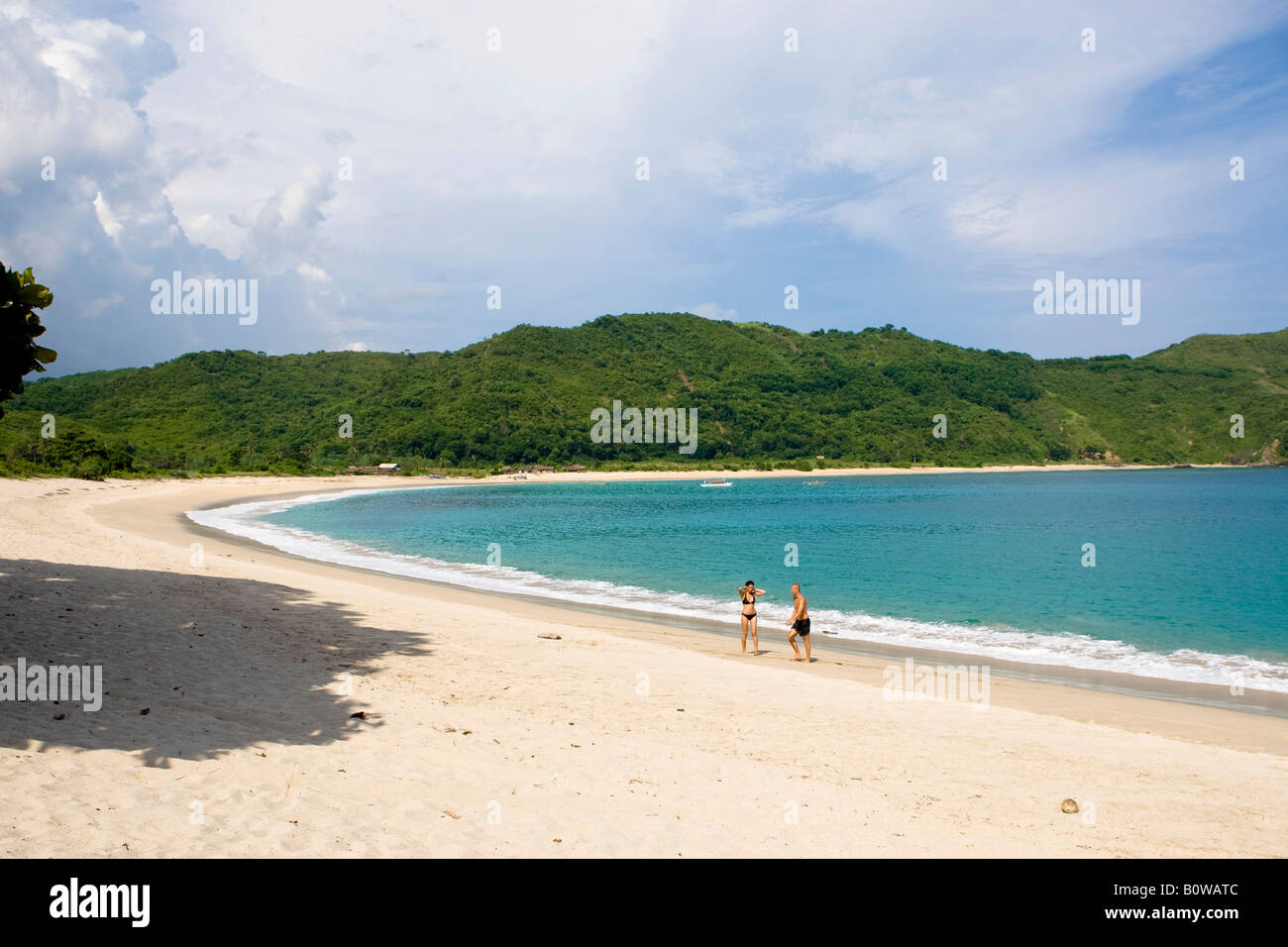 One of the last deserted bays near Kuta, Lombok Island, Lesser Sunda ...