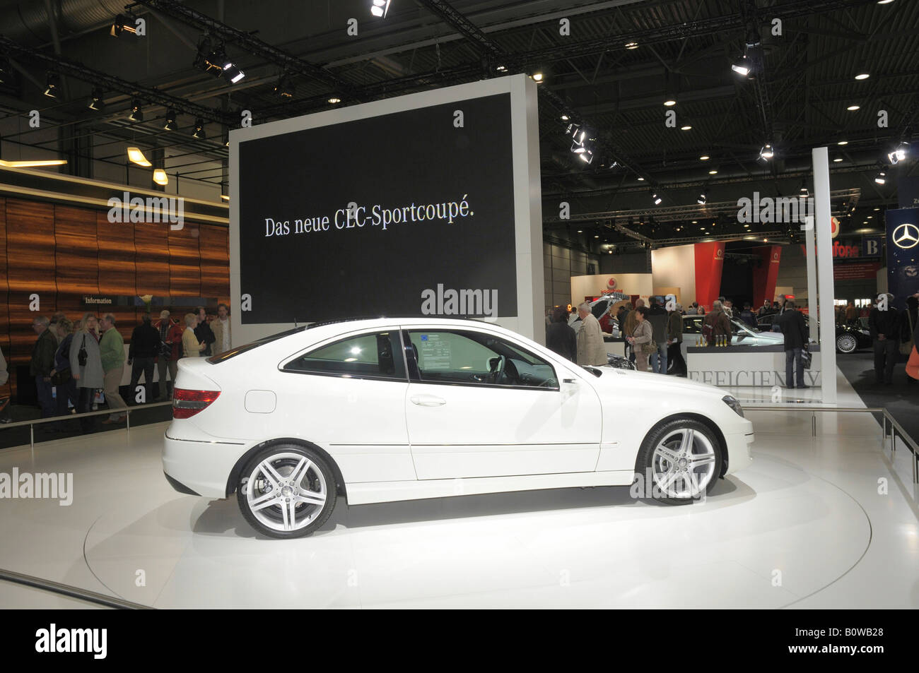 Mercedes information booth, Mercedes CLC 180, AMI Automobil ...