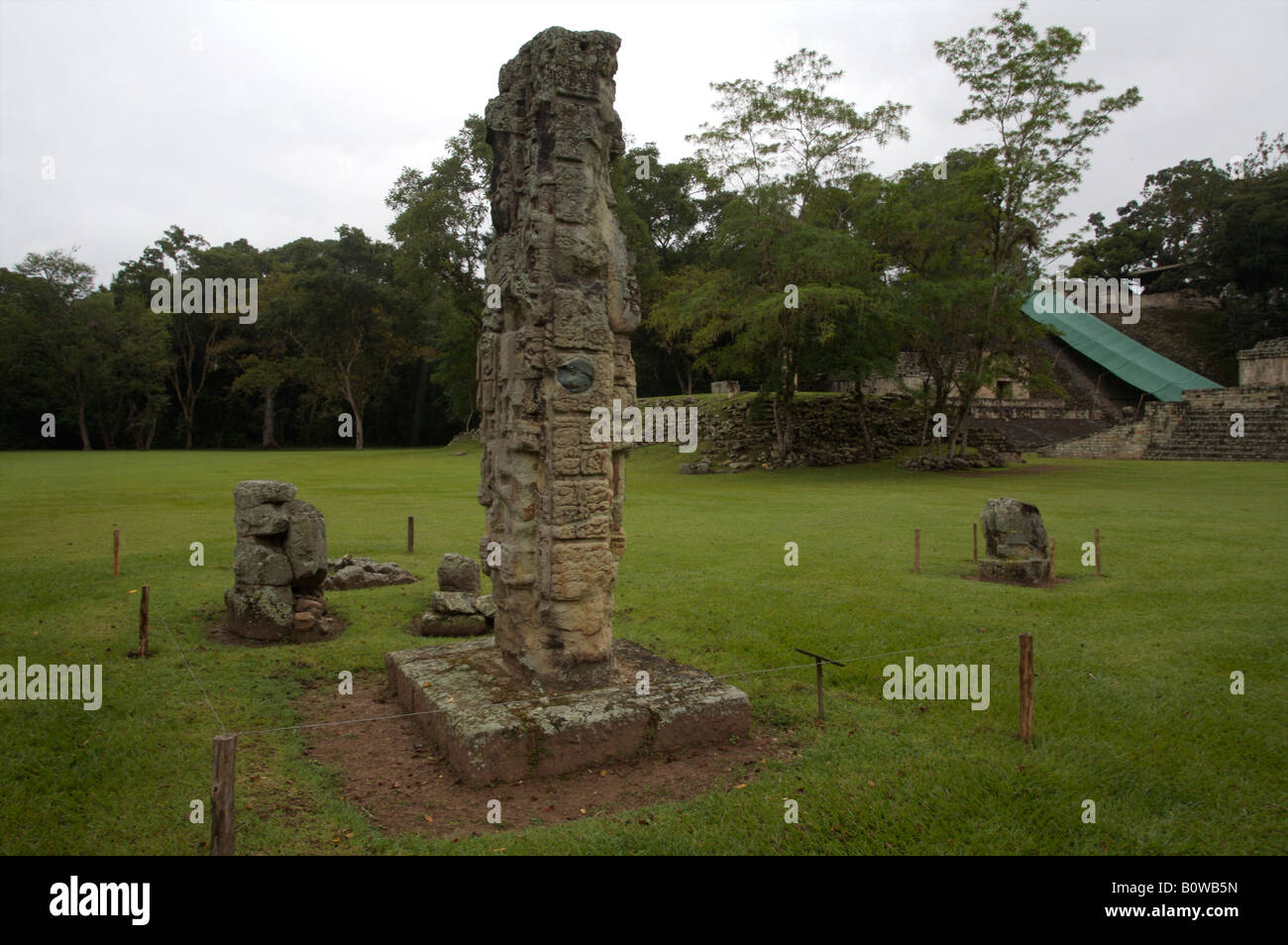 The Copan Ruins site and park in Copan Honduras on November 03 2006 ...