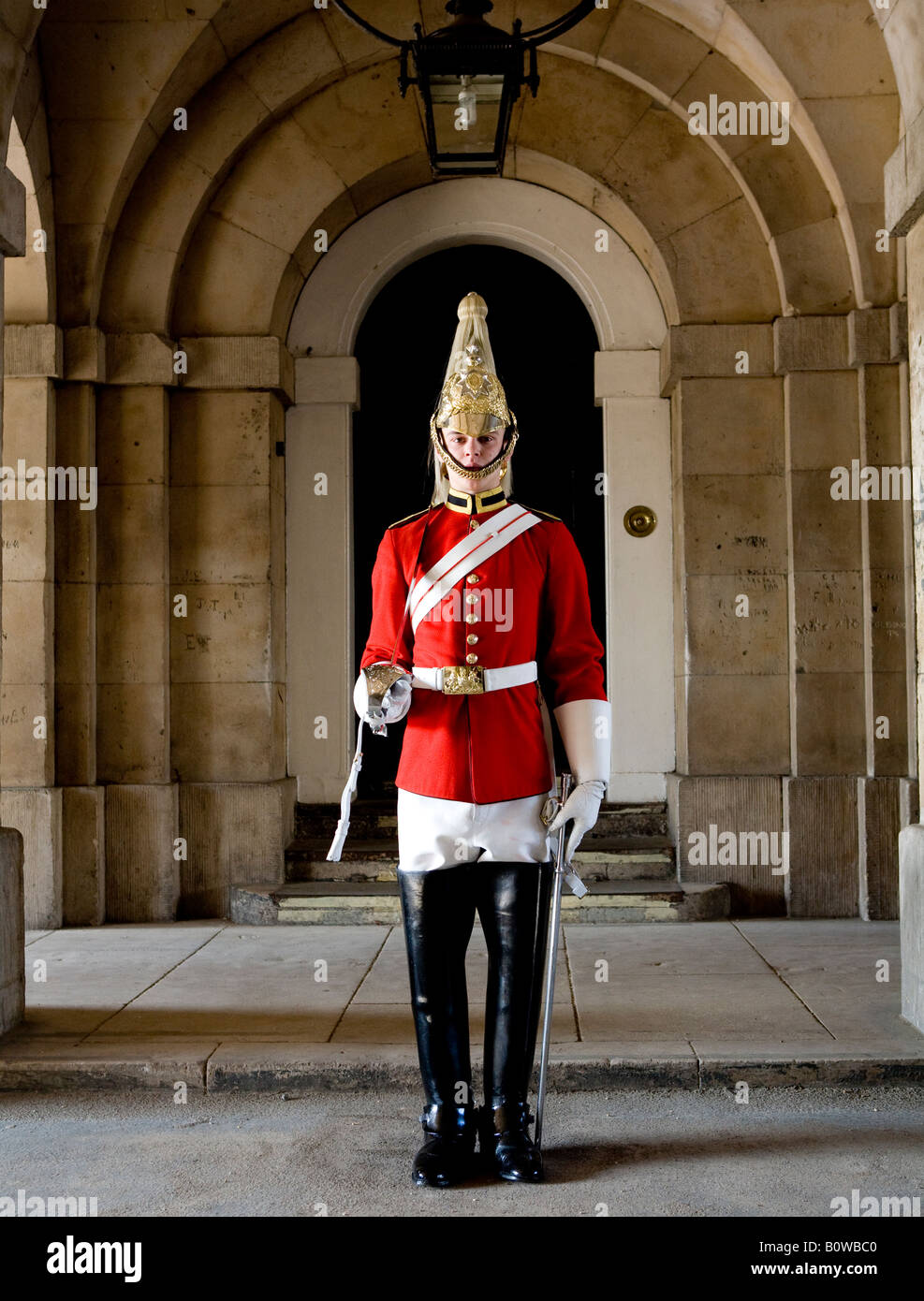 Soldier From The Queens Royal Houseguards Lifeguards Cavalry Whitehall ...