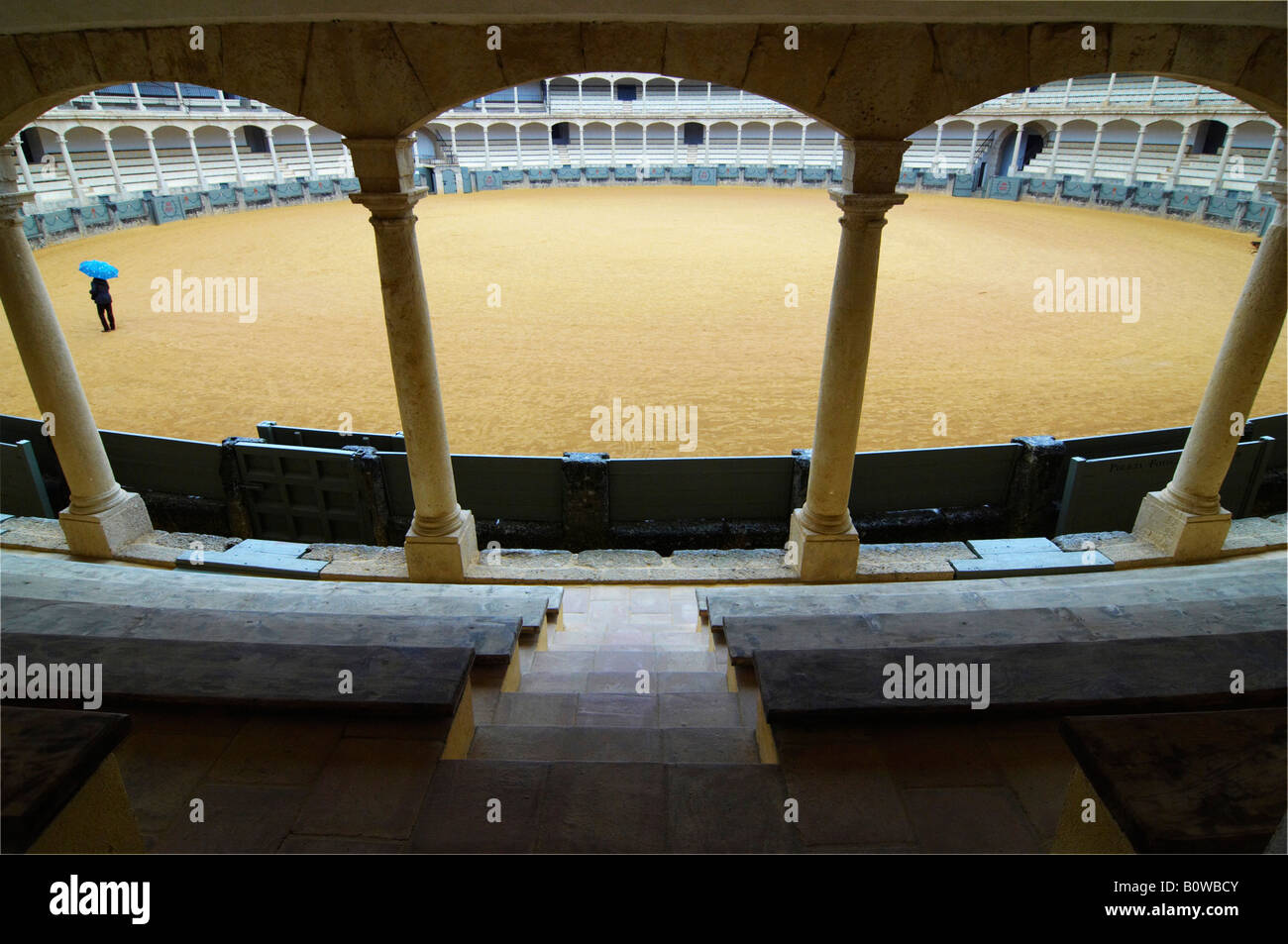 Bullfighting arena, bullring in Ronda, Malaga Province, Andalusia ...