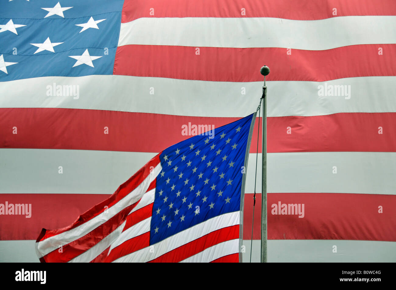 Nyse wall street star banner flag hi-res stock photography and images ...
