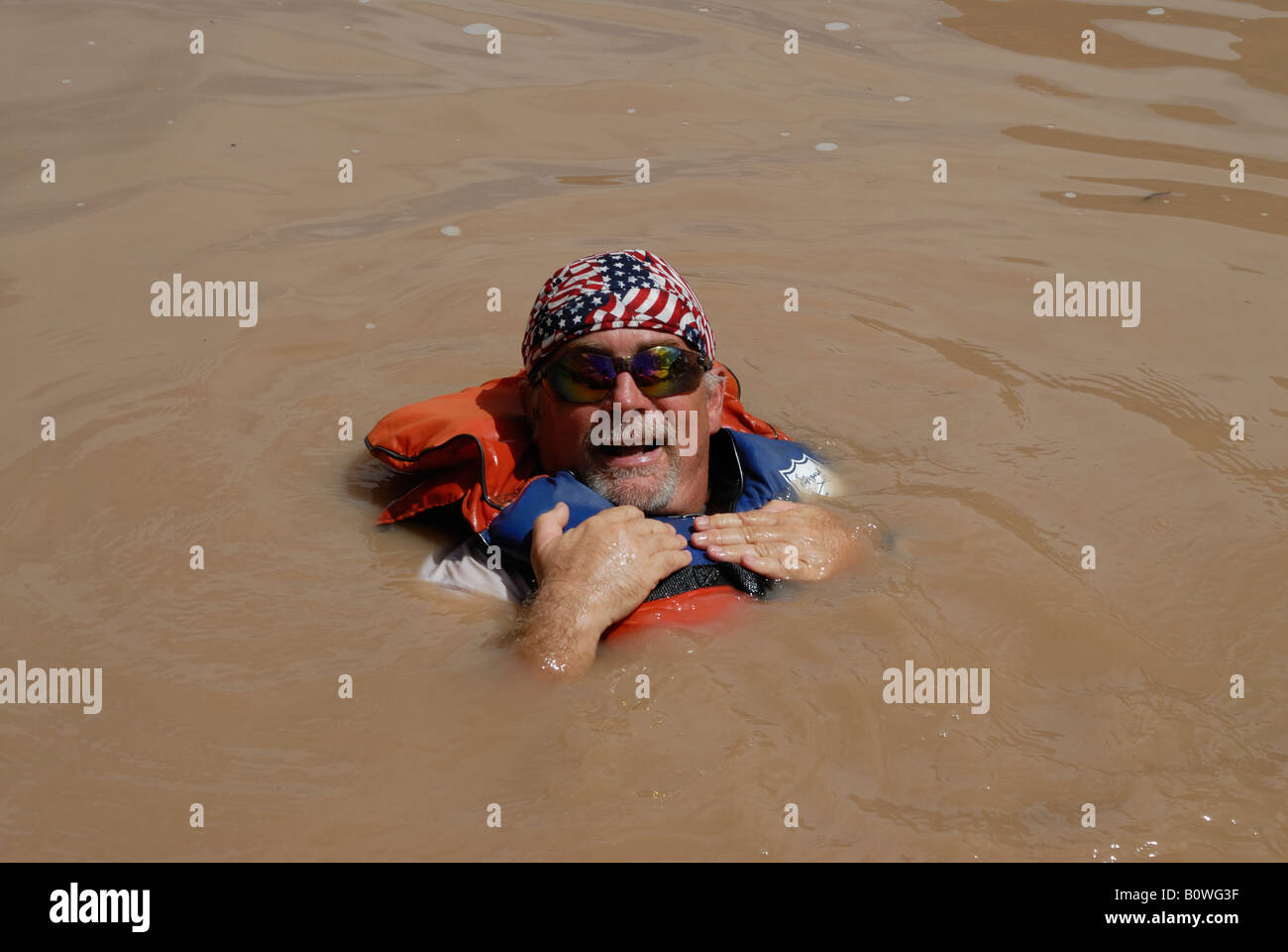 Rafting on the upper Colorado river near Moab Utah USA No MR Stock ...