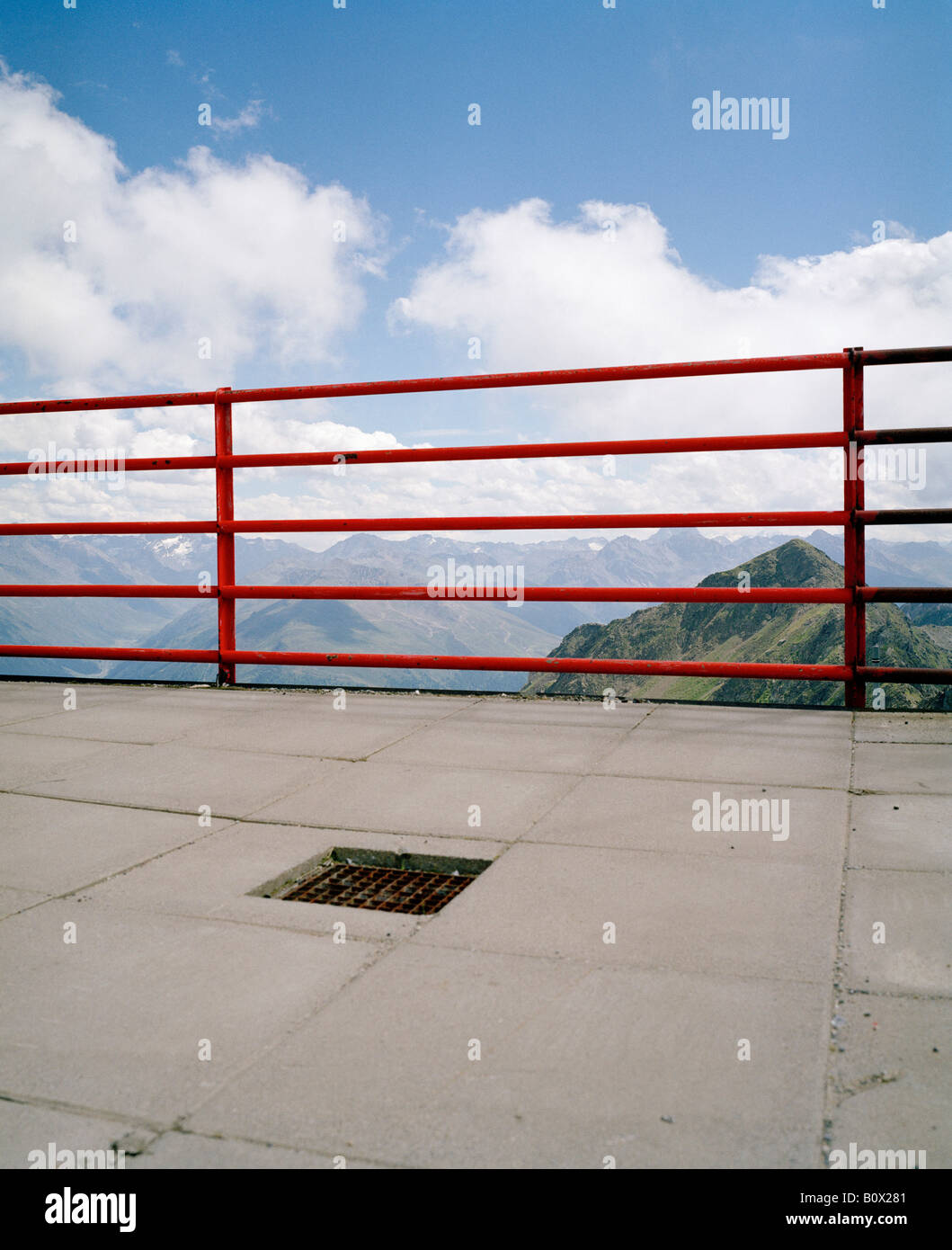 Observation point over mountains Stock Photo - Alamy