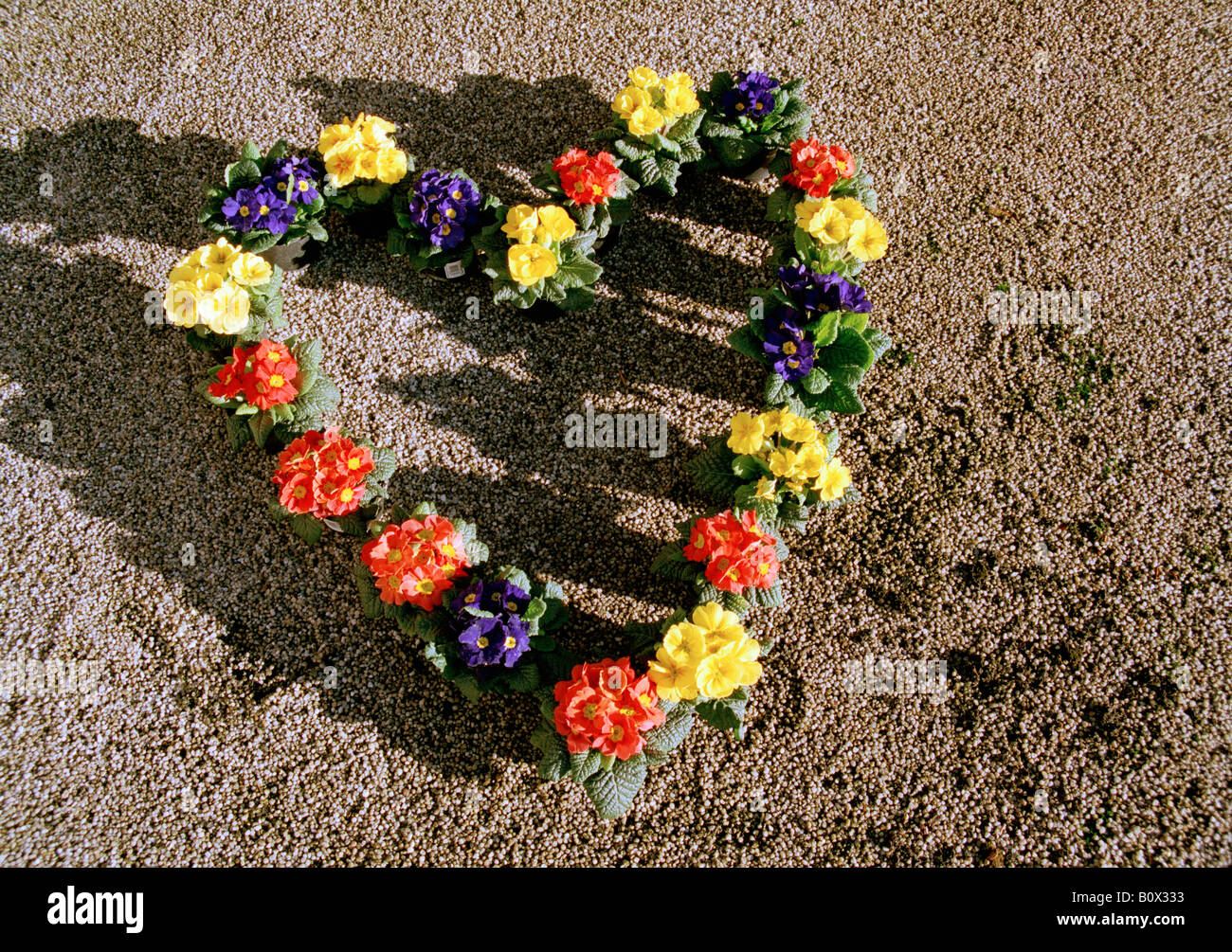 A heart shaped wreath Stock Photo - Alamy