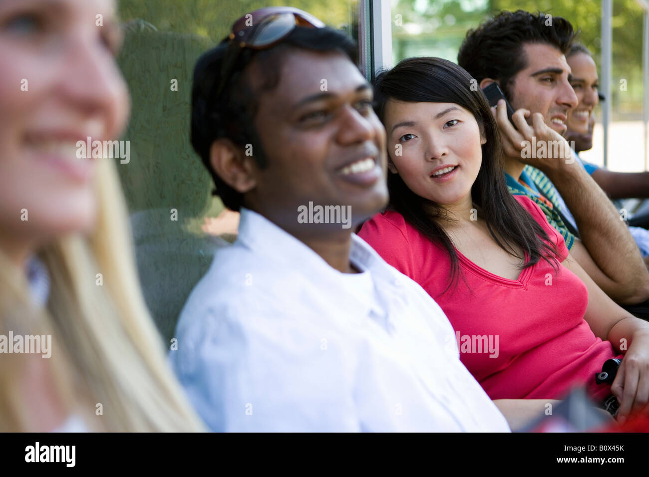 University students socializing on campus Stock Photo - Alamy