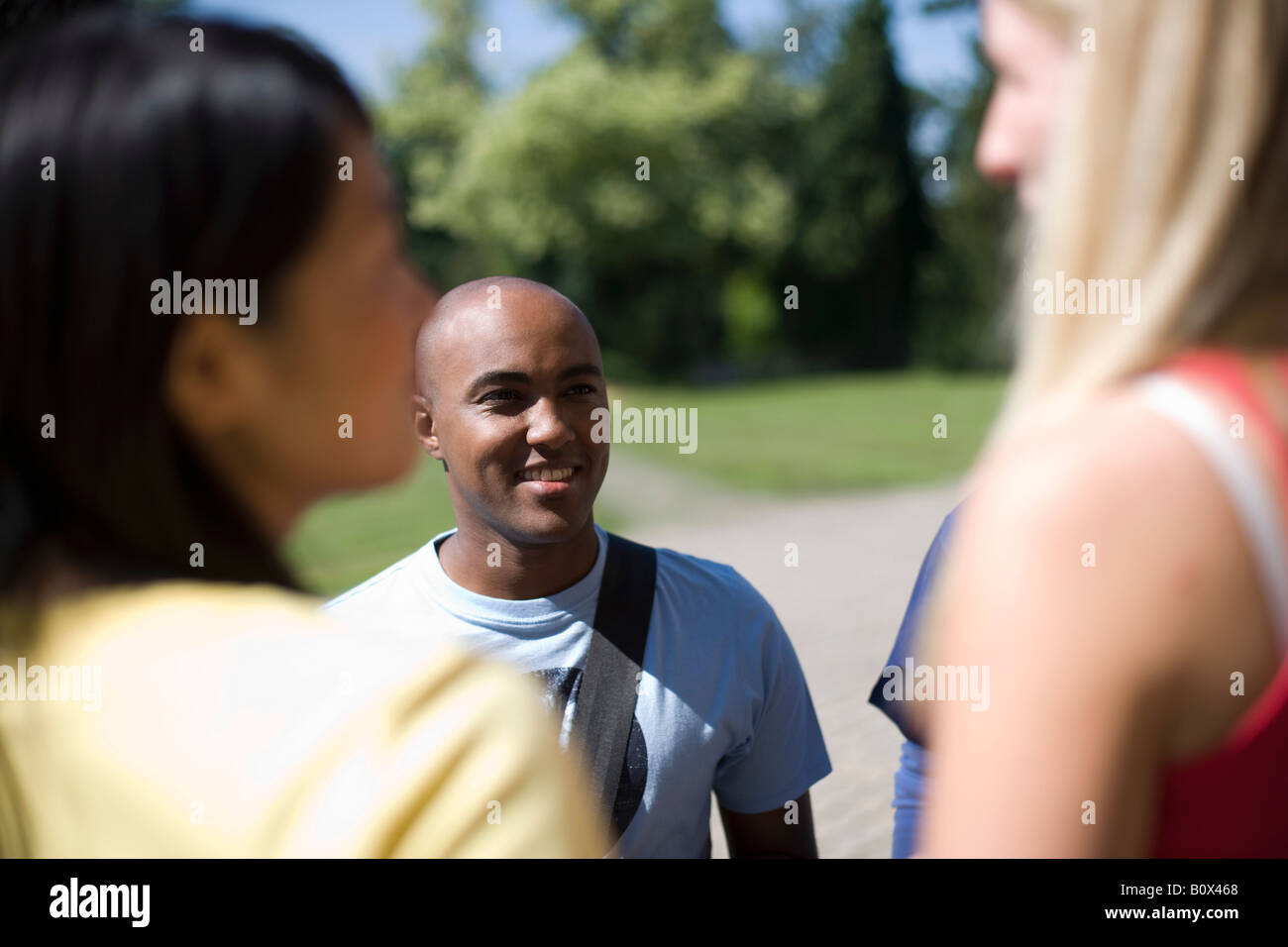 University students socializing on campus Stock Photo - Alamy