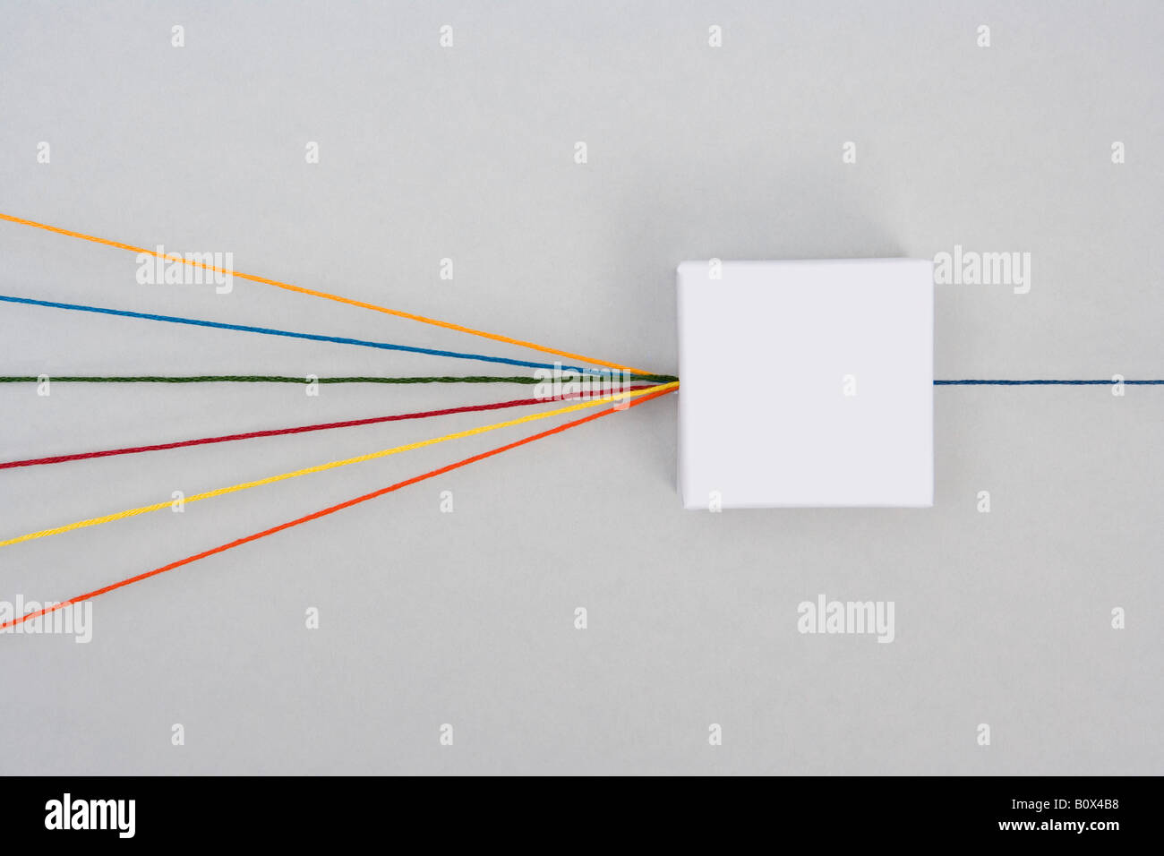 Multi colored lines connecting Stock Photo - Alamy