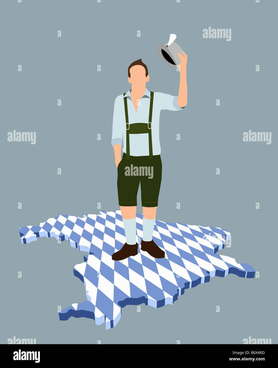 Bavarian flag hi-res stock photography and images - Alamy