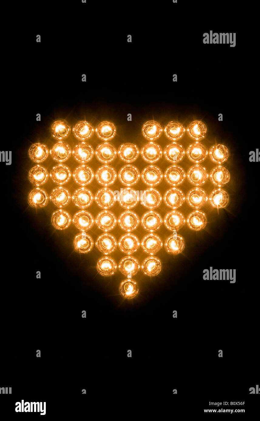 Heart made light black background hi-res stock photography and images ...