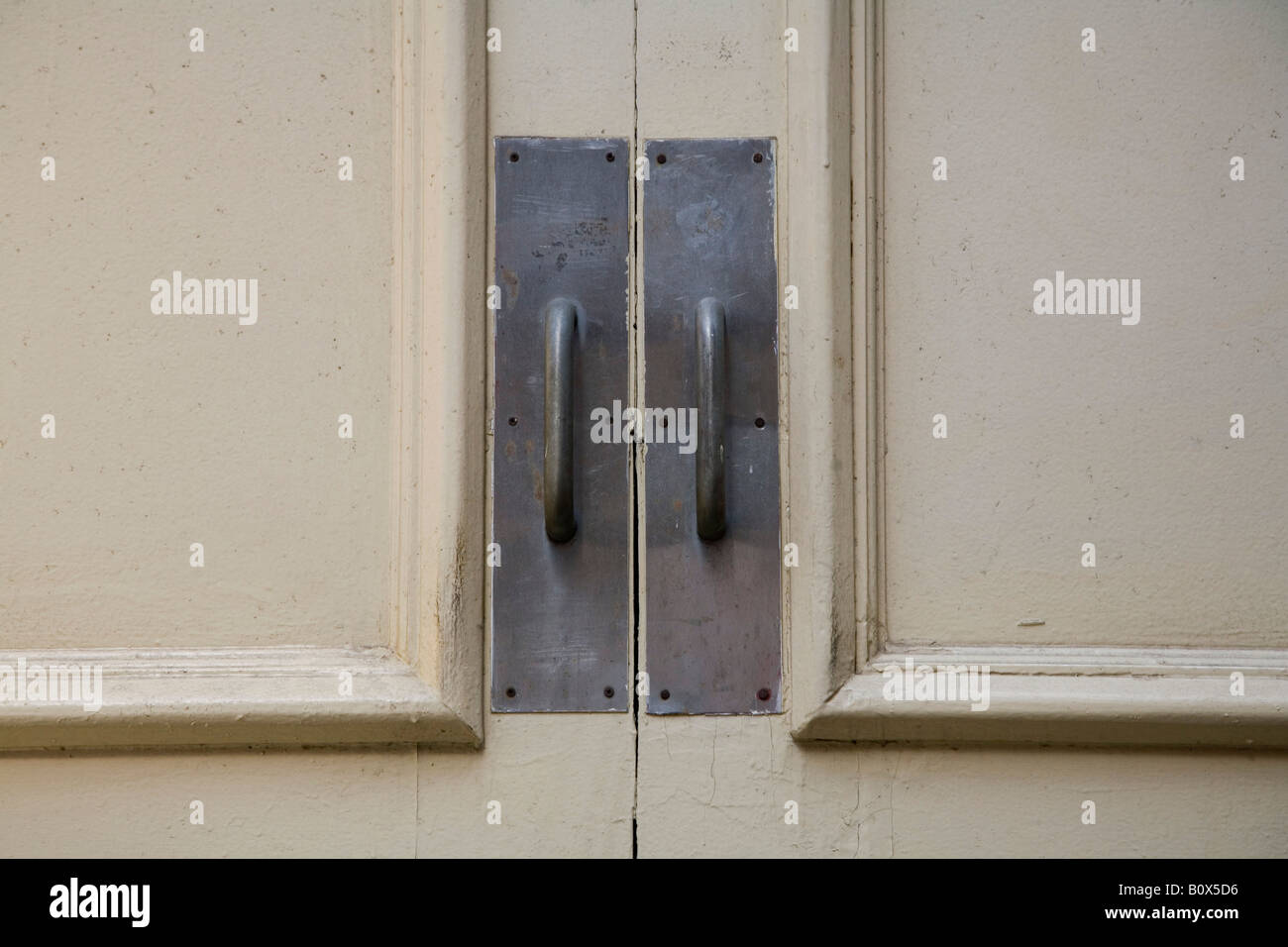 Two closed doors Stock Photo - Alamy