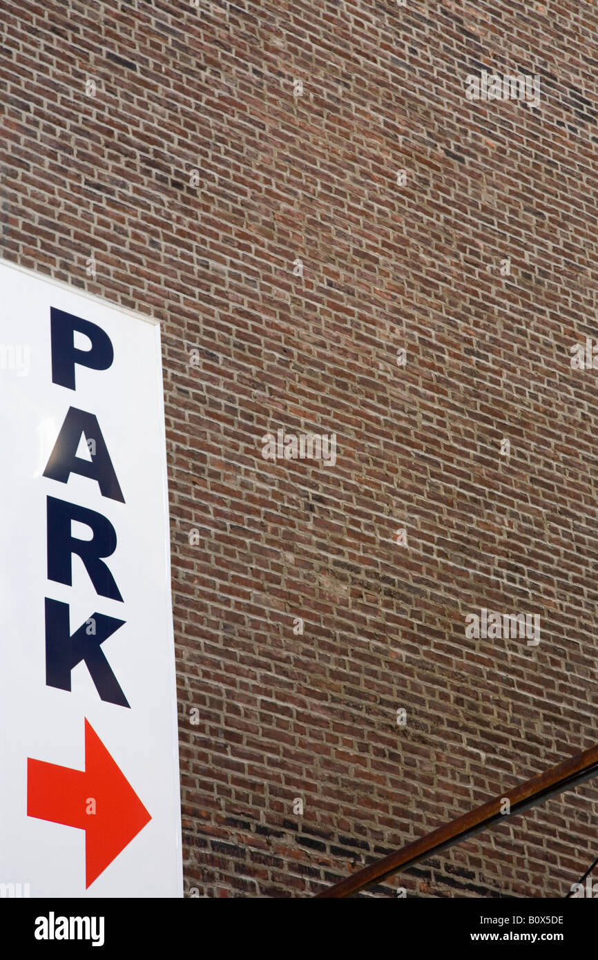 Car Park information sign Stock Photo - Alamy