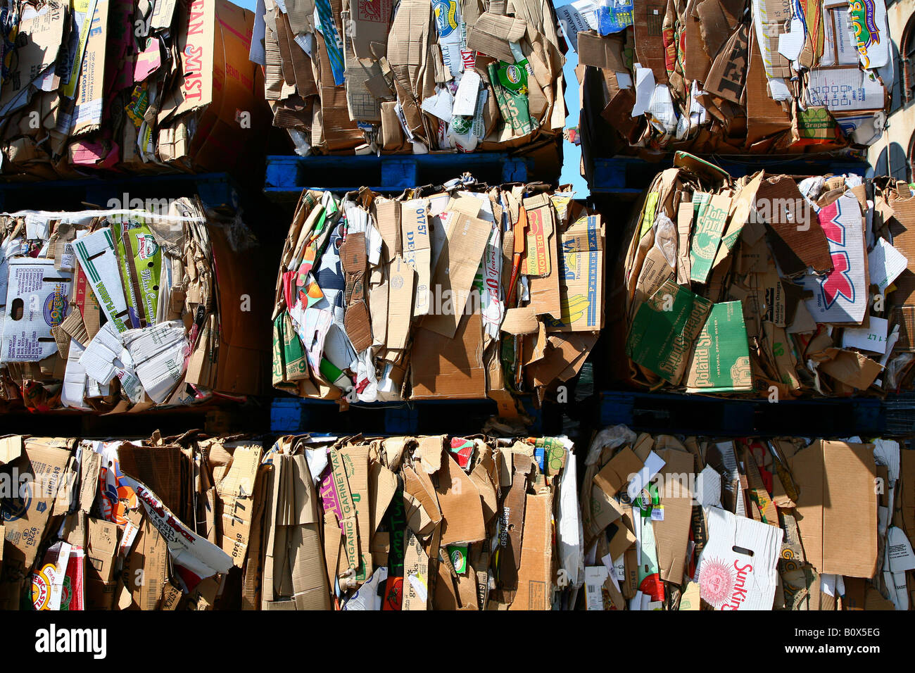 A stack of cardboard Stock Photo - Alamy