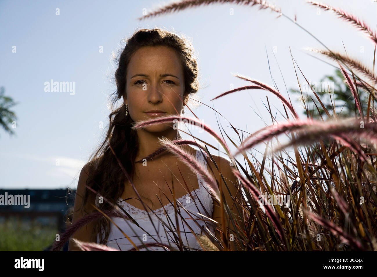 Woman in reeds hi-res stock photography and images - Alamy