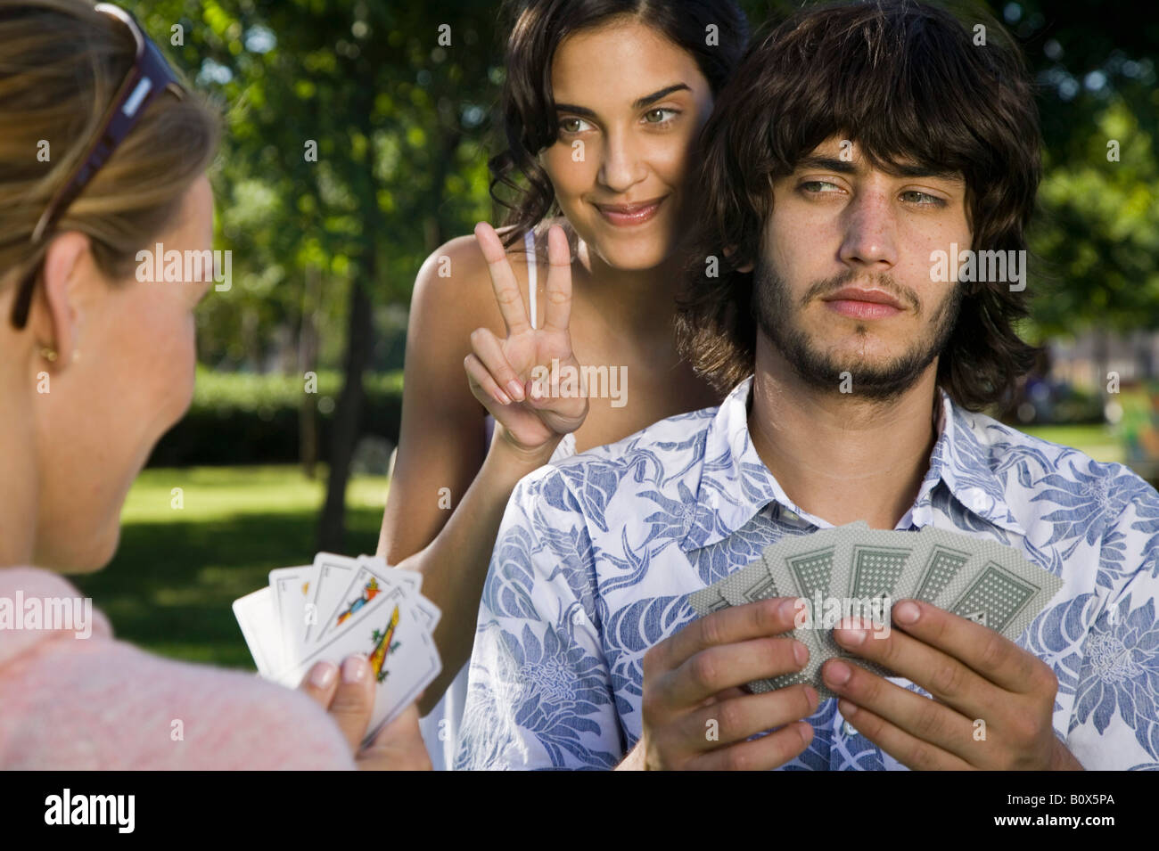 Cheating at cards hi-res stock photography and images - Alamy