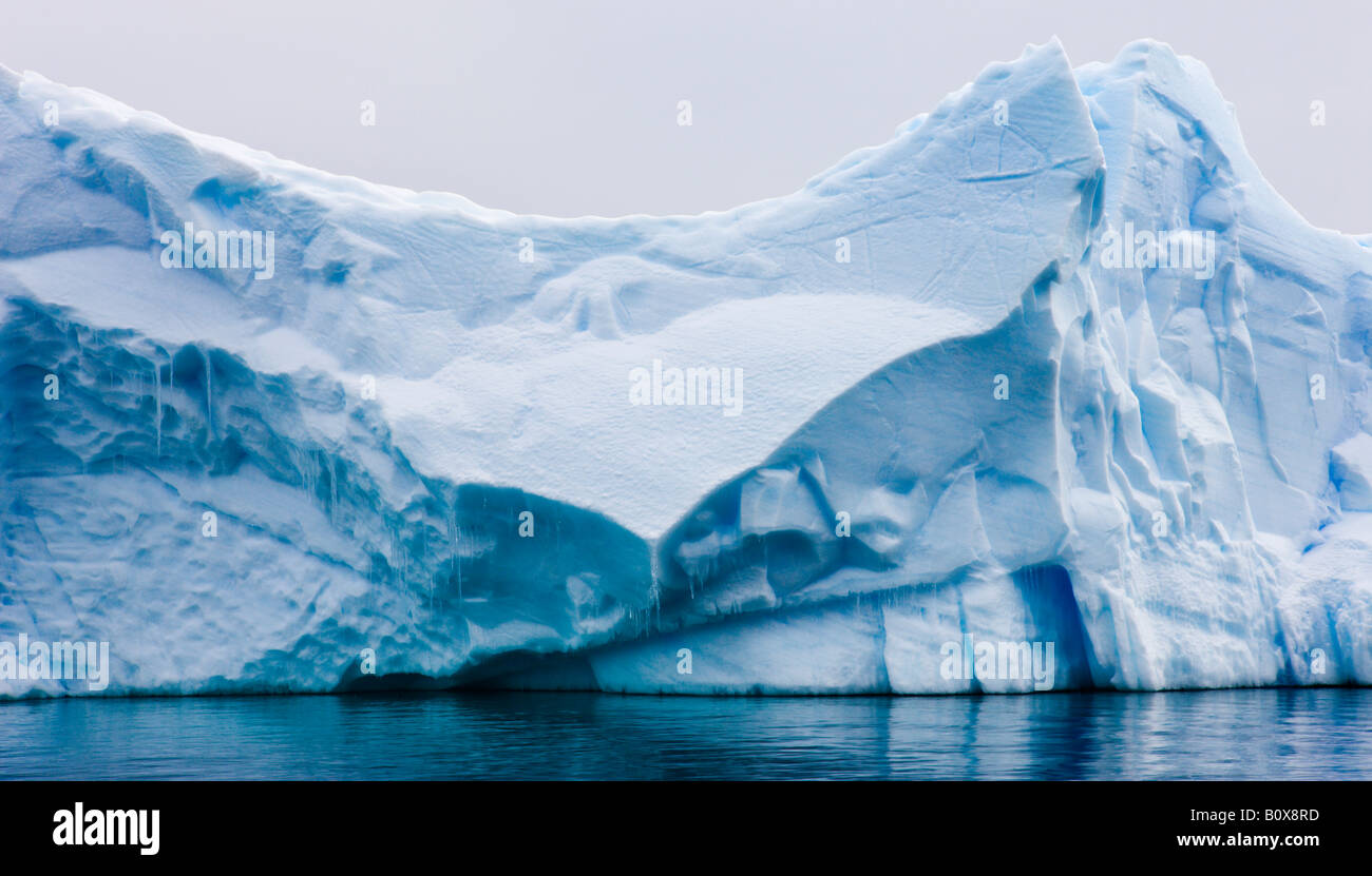 Detailed face of an iceberg in Paradise Bay Antarctica Stock Photo - Alamy