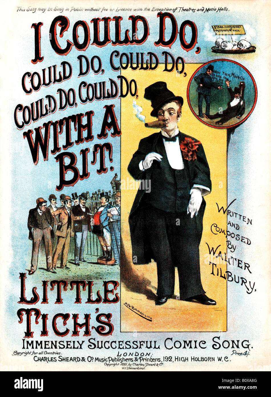 Victorian music hall poster hi-res stock photography and images - Alamy