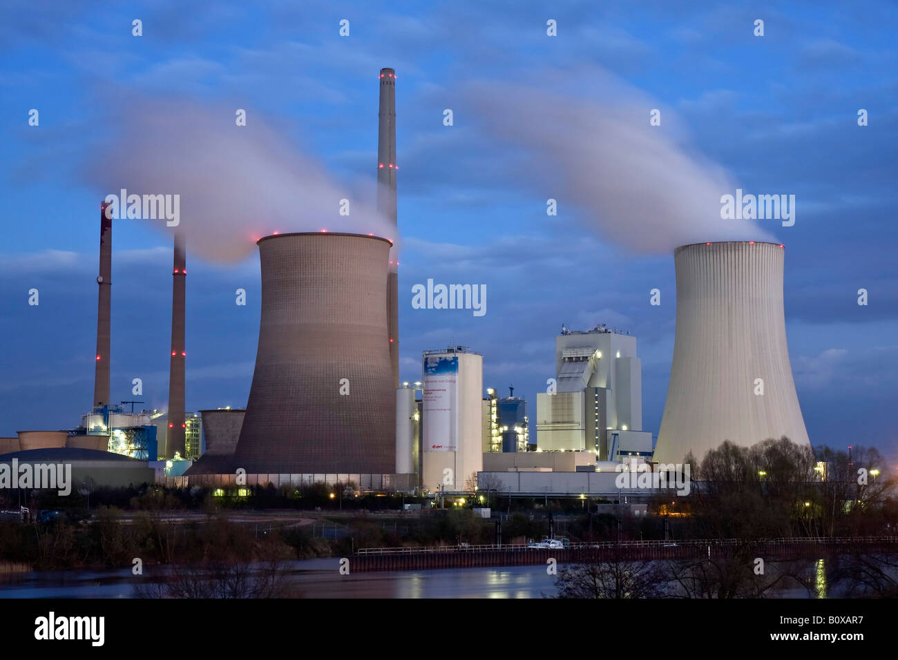 coal-fired power station, Germany, Hesse, Frankfurt Stock Photo - Alamy