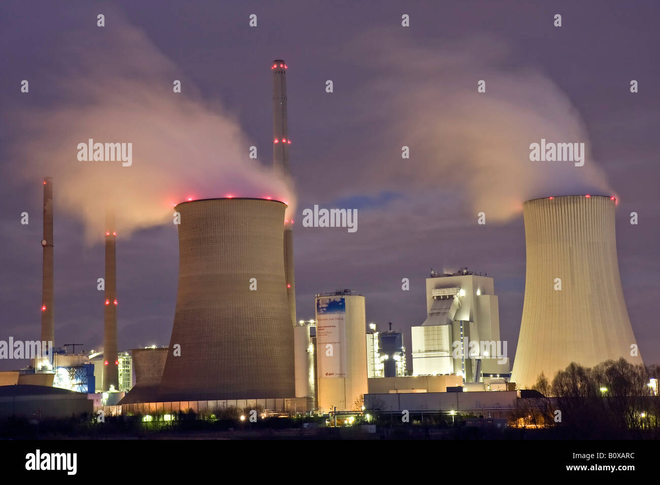 coal-fired power station, Germany, Hesse, Frankfurt Stock Photo - Alamy