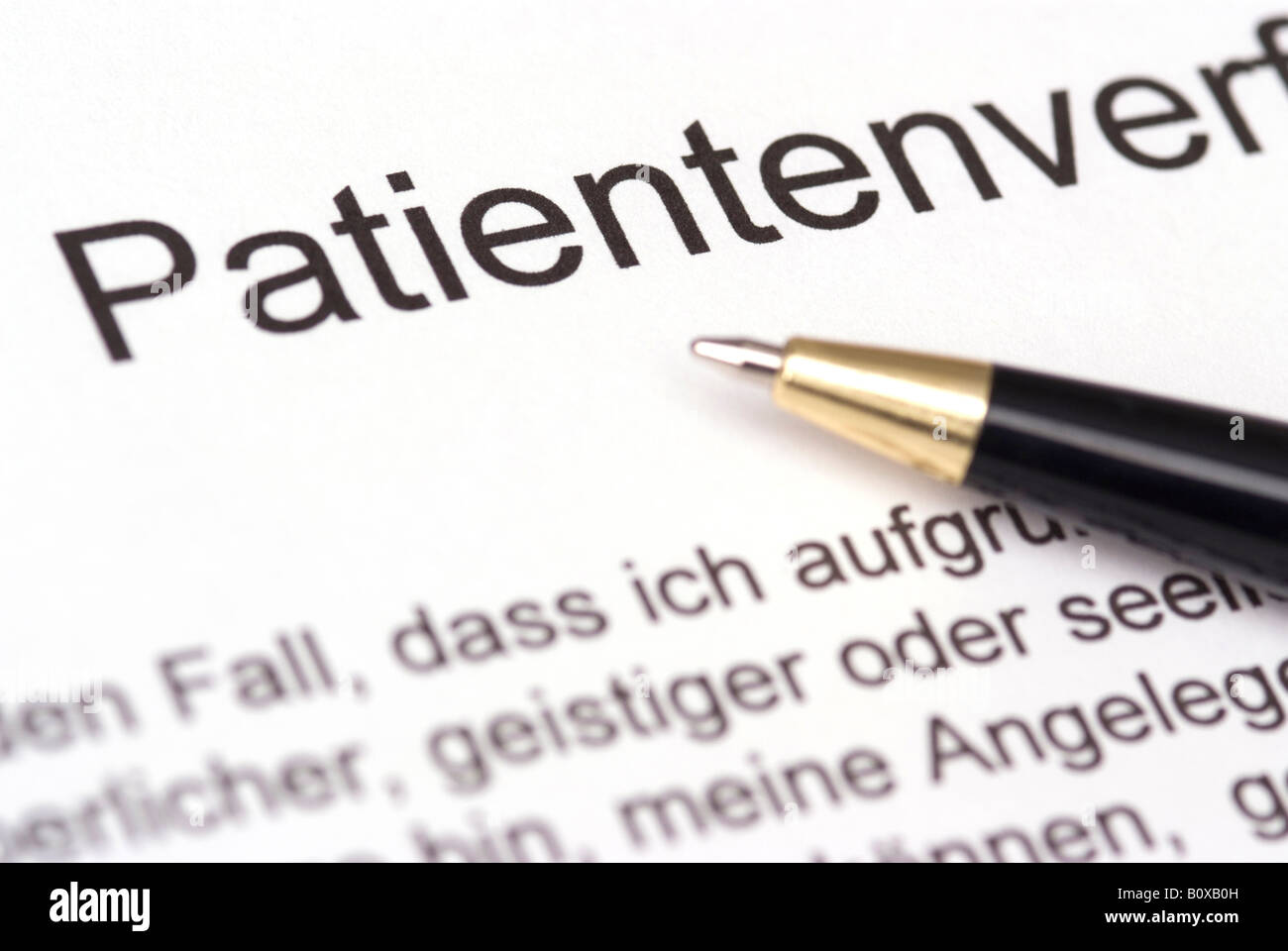Advance directive form hi-res stock photography and images - Alamy