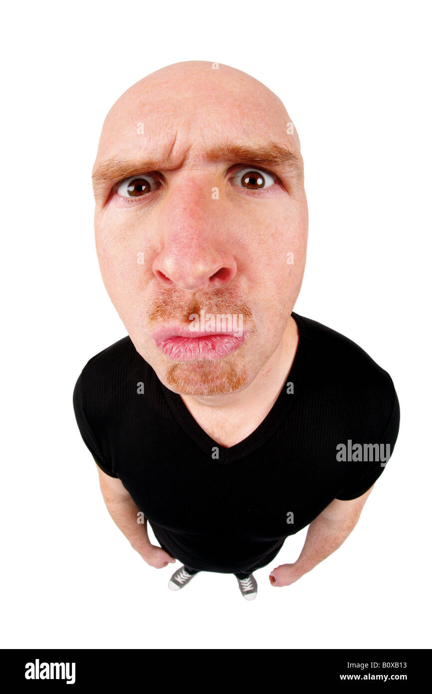 Angry bald man hi-res stock photography and images - Alamy