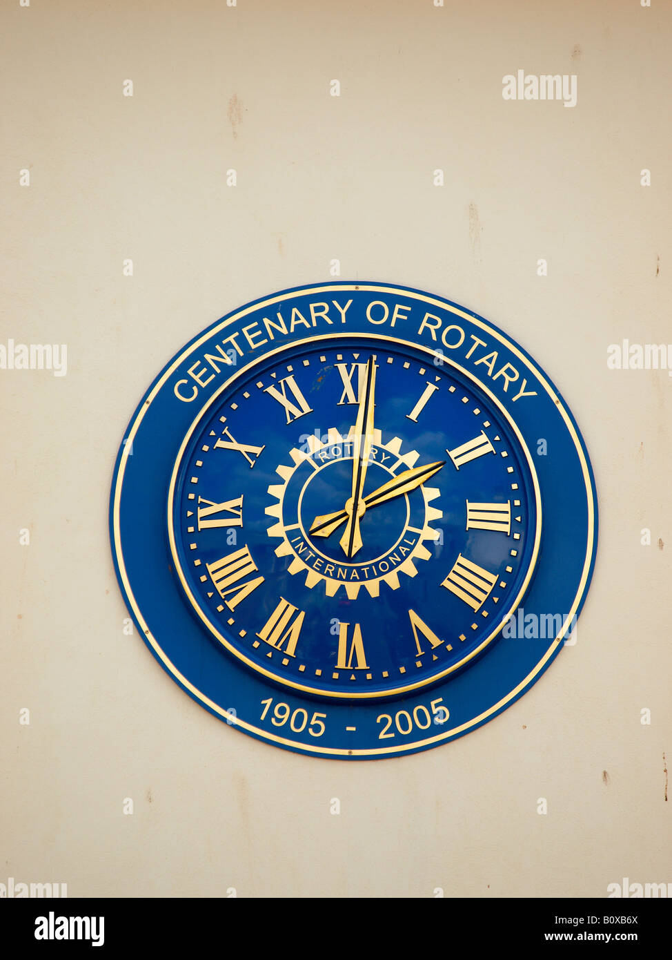 Rotary centenary clock Stock Photo - Alamy