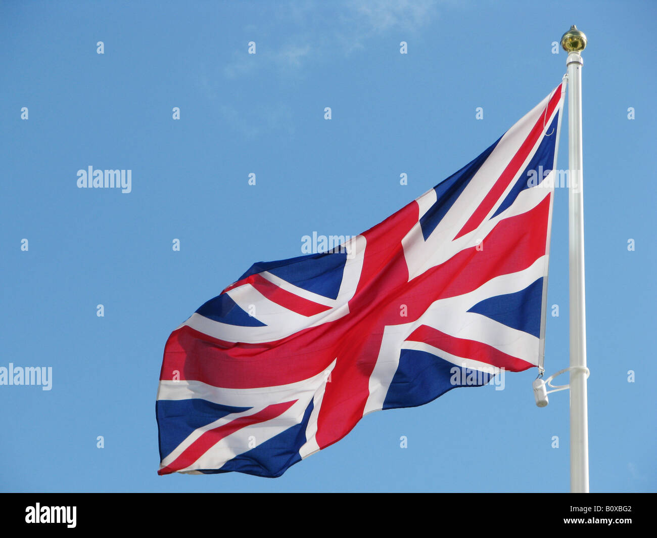 English national flag raised on a pole hi-res stock photography and ...